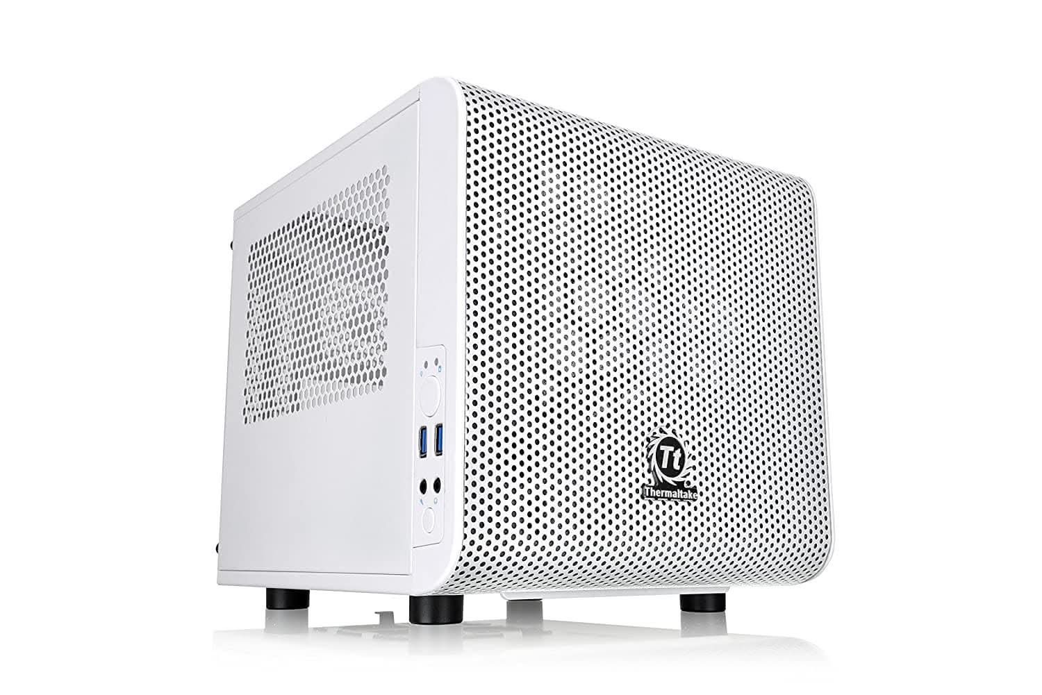 THERMALTAKE CORE V1 MINI ITX CABINET SNOW WHITE– Vishal Peripherals