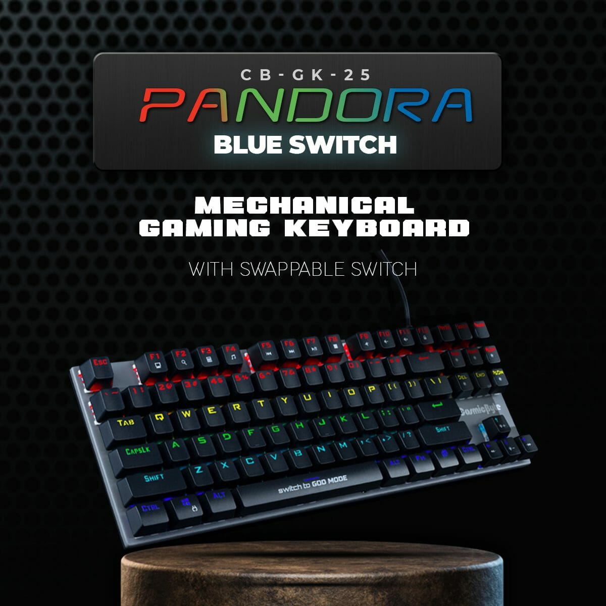 COSMIC BYTE CB-GK-25 PANDORA GAMING KEYBOARD– Vishal Peripherals