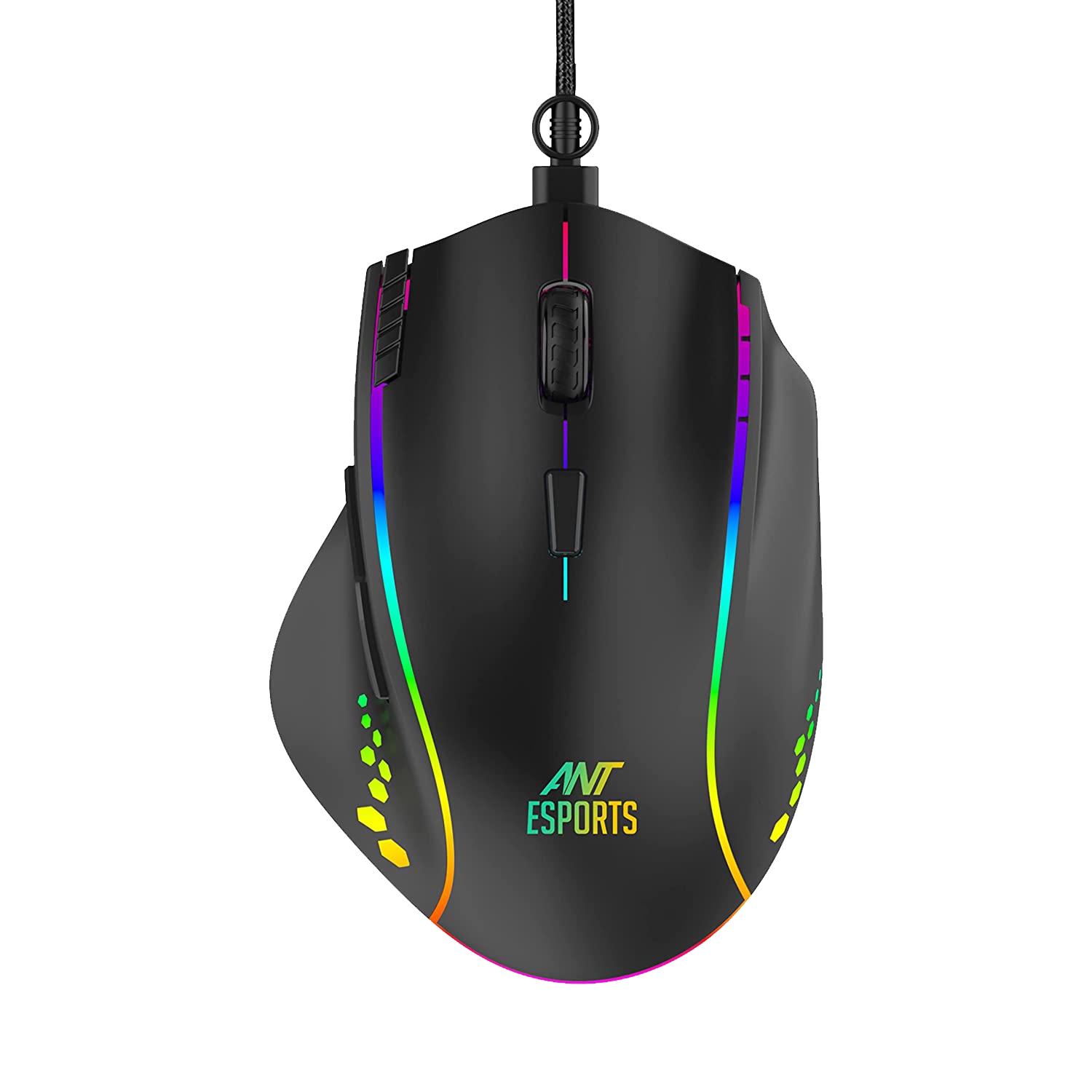 ANT ESPORTS GM600 WIRED OPTICAL GAMING MOUSE (BLACK)– Vishal Peripherals