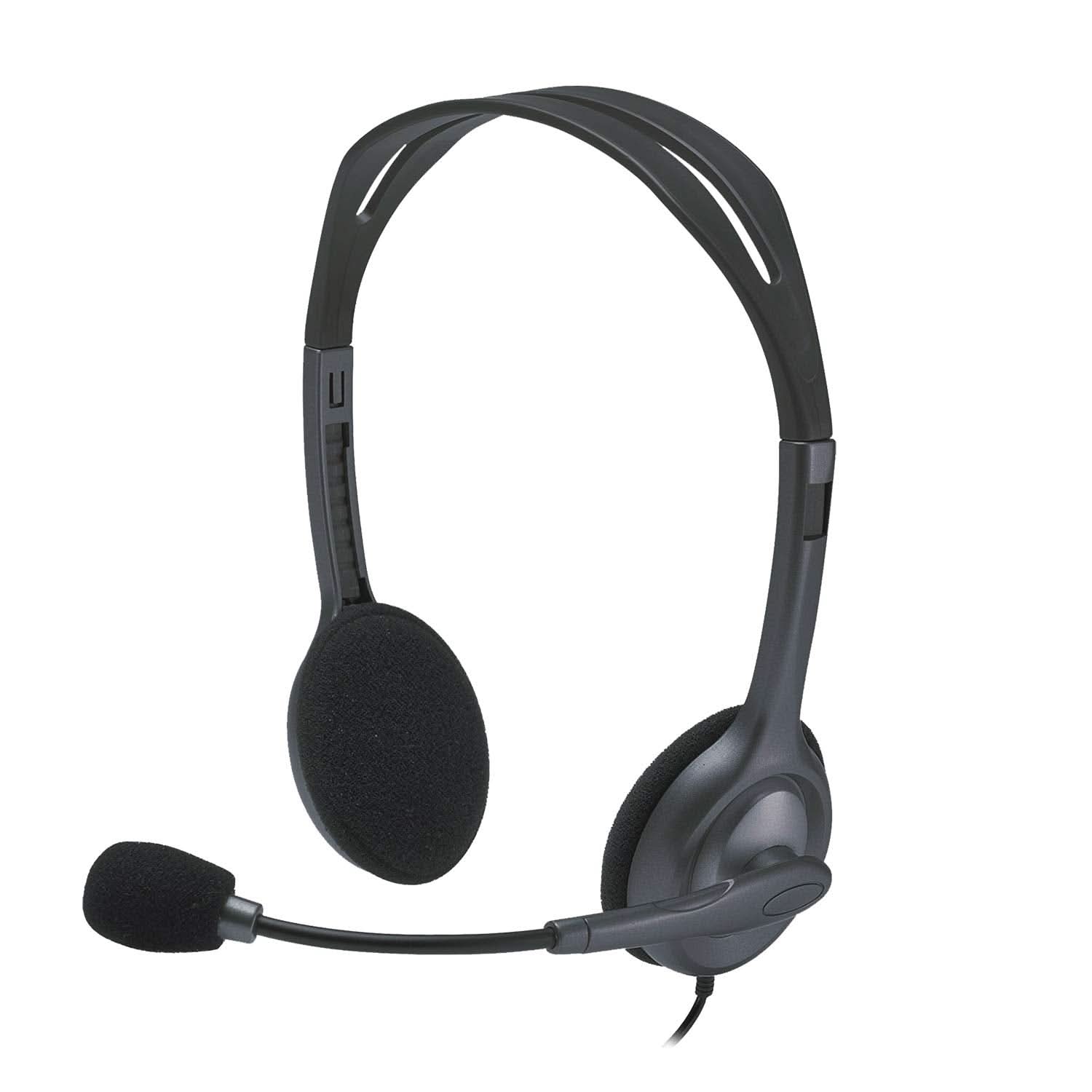 LOGITECH H111 WIRED HEADPHONES WITH MIC– Vishal Peripherals