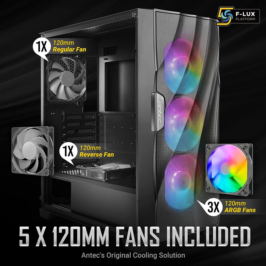 ANTEC DF700 FLUX MID-TOWER CABINET BLACK– Vishal Peripherals