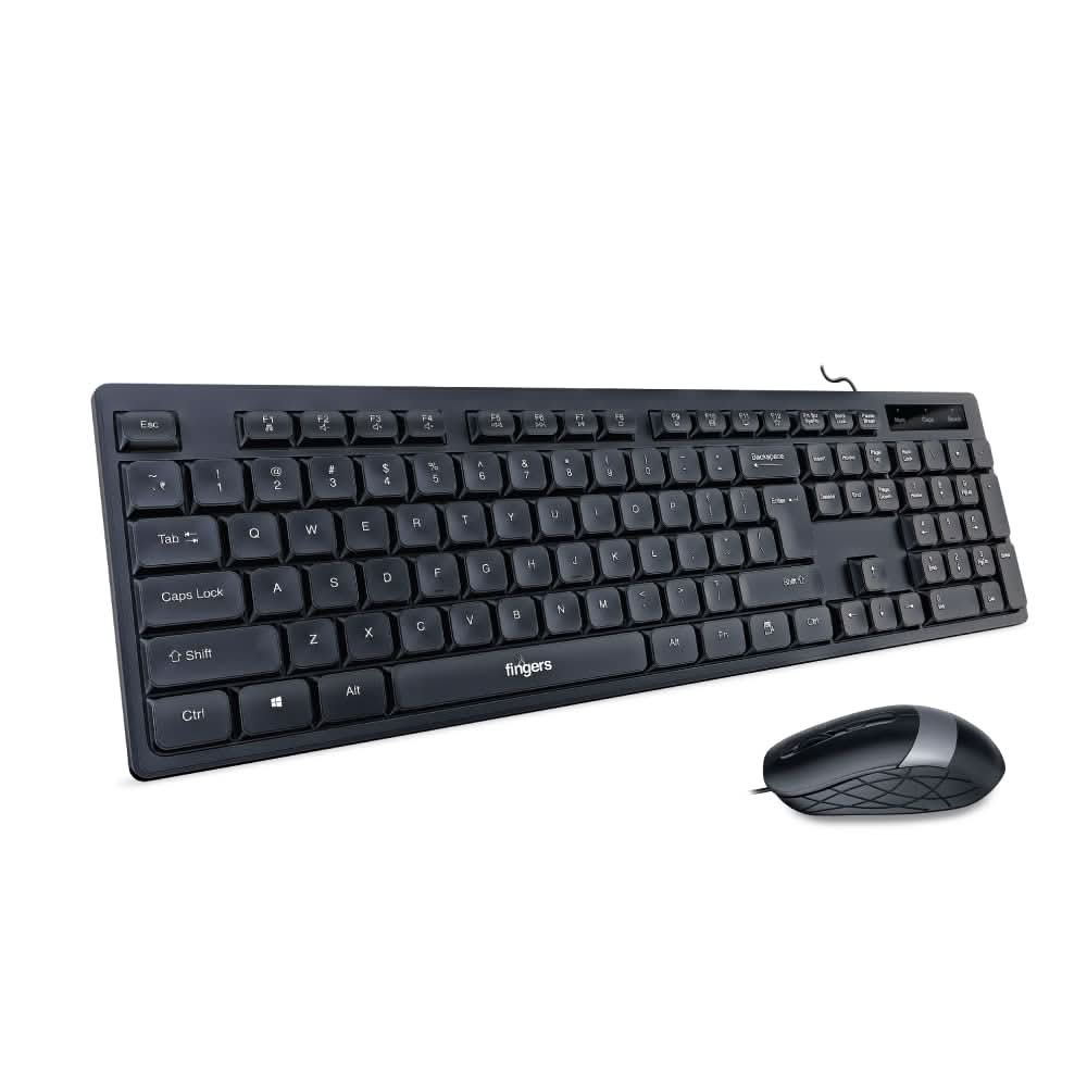 FINGERS CHEESY COMBO WIRED KEYBOARD AND MOUSE SET– Vishal Peripherals
