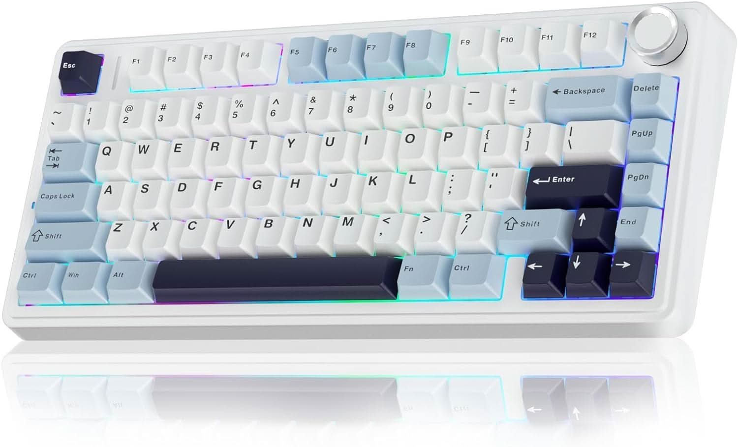 AULA F75 ICE BLUE ICE VEIN SWITCH MECHANICAL GAMING KEYBOARD– Vishal ...