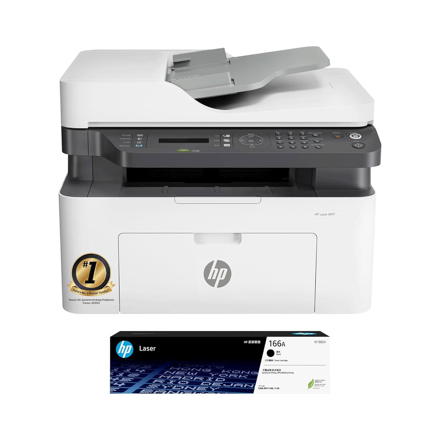 HP LASER MFP 1188FNW, WIRELESS PRINTER– Vishal Peripherals