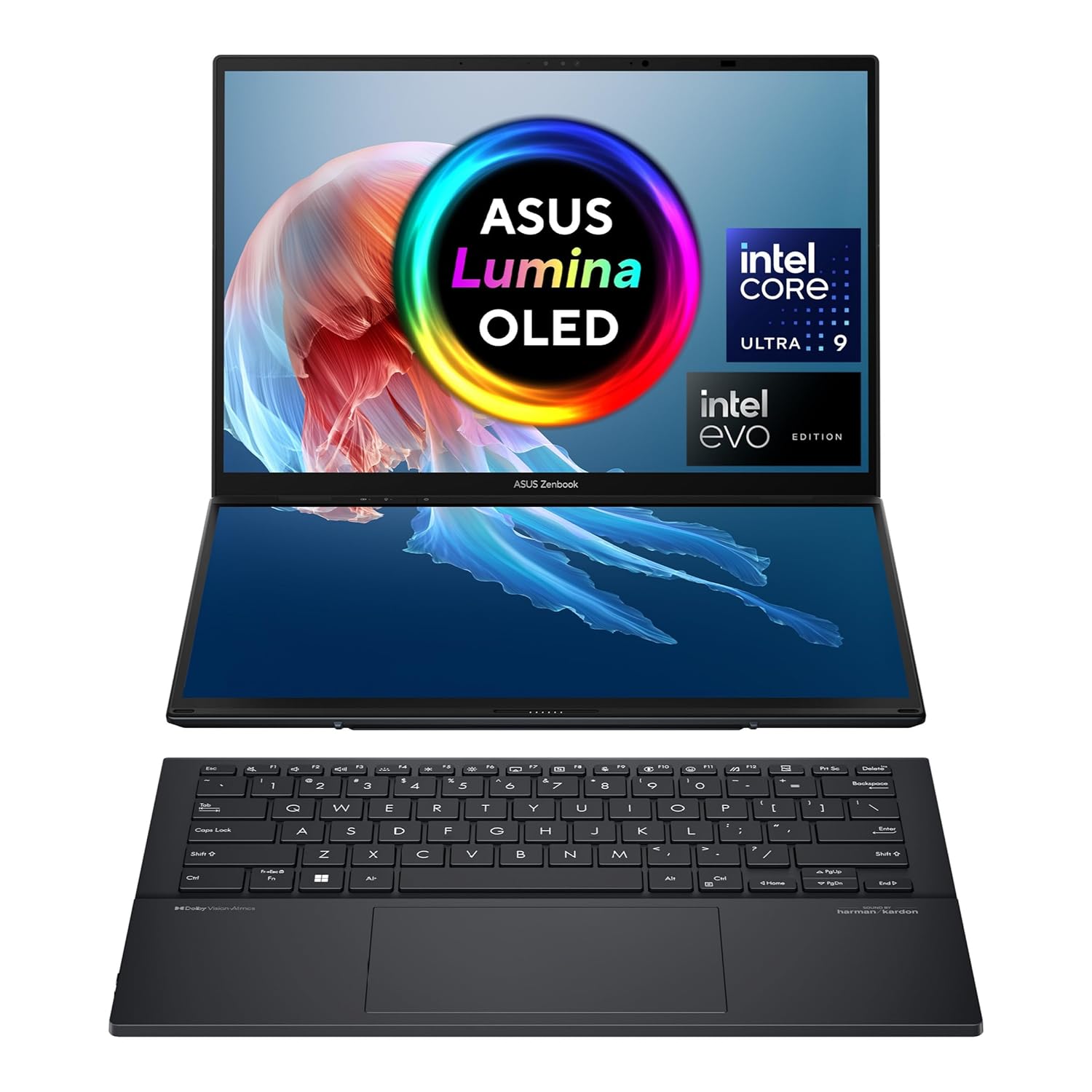 ASUS ZENBOOK DUO OLED (2024), 14" (35.56CM) FHD OLED TOUCH DISPLAY, IN ...