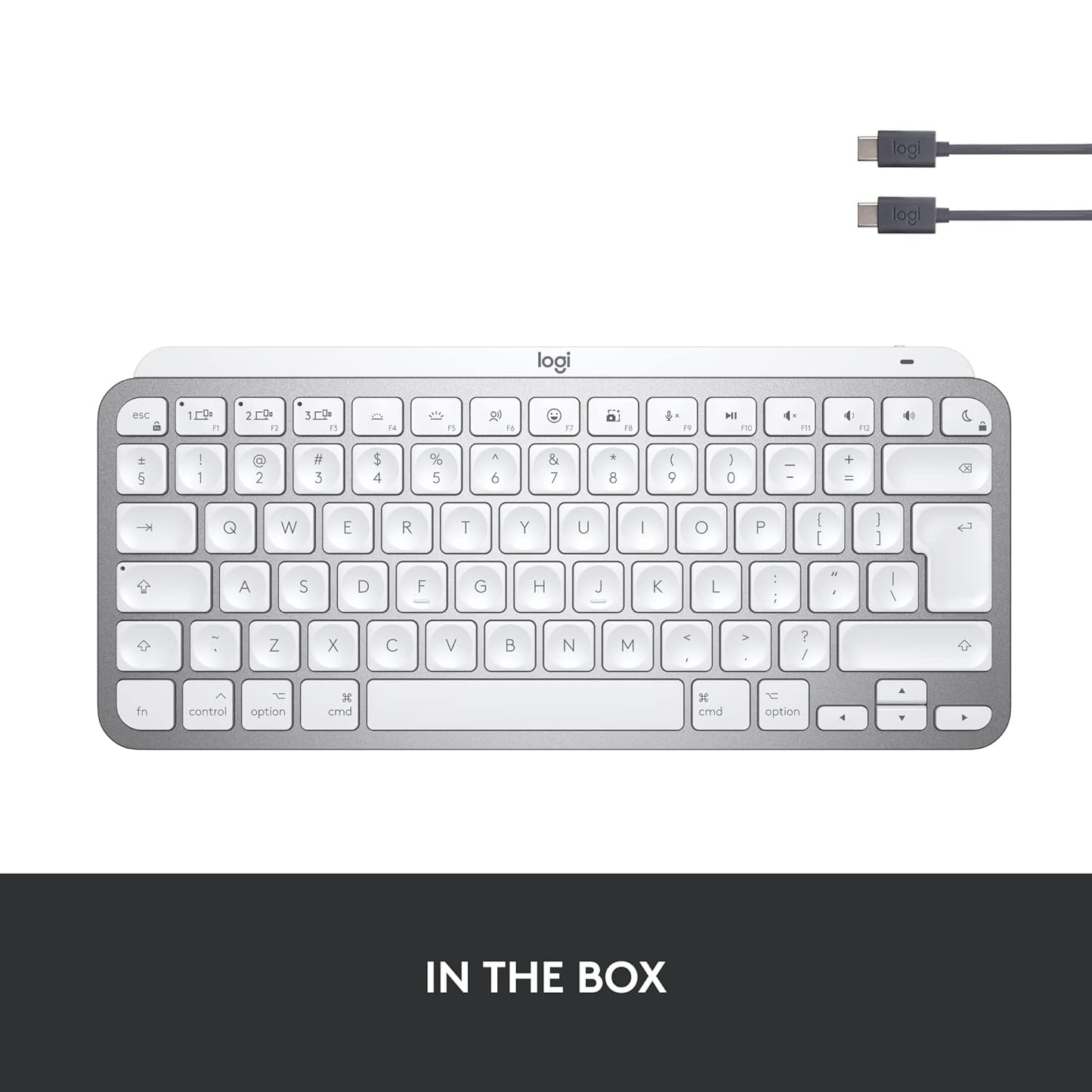 LOGITECH WIRELESS MX KEYS MINI MAC PALE GREY KEYBOARD– Vishal Peripherals