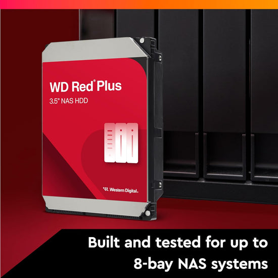 WESTERN DIGITAL 4TB RED PLUS NAS INTERNAL HARD DRIVE HDD WD40EFZZ