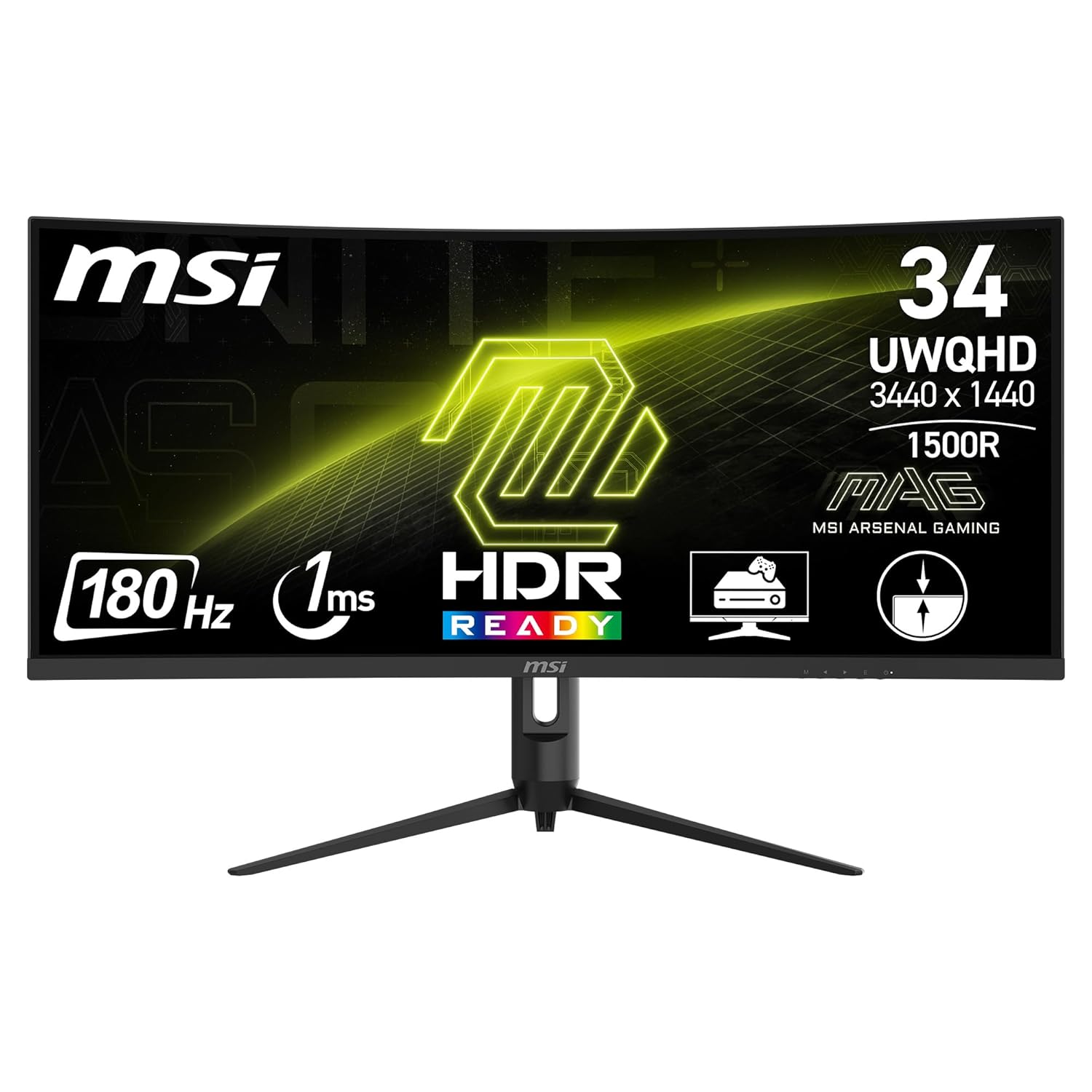MSI MAG 342CQR E2 34 INCH CURVED GAMING MONITOR– Vishal Peripherals