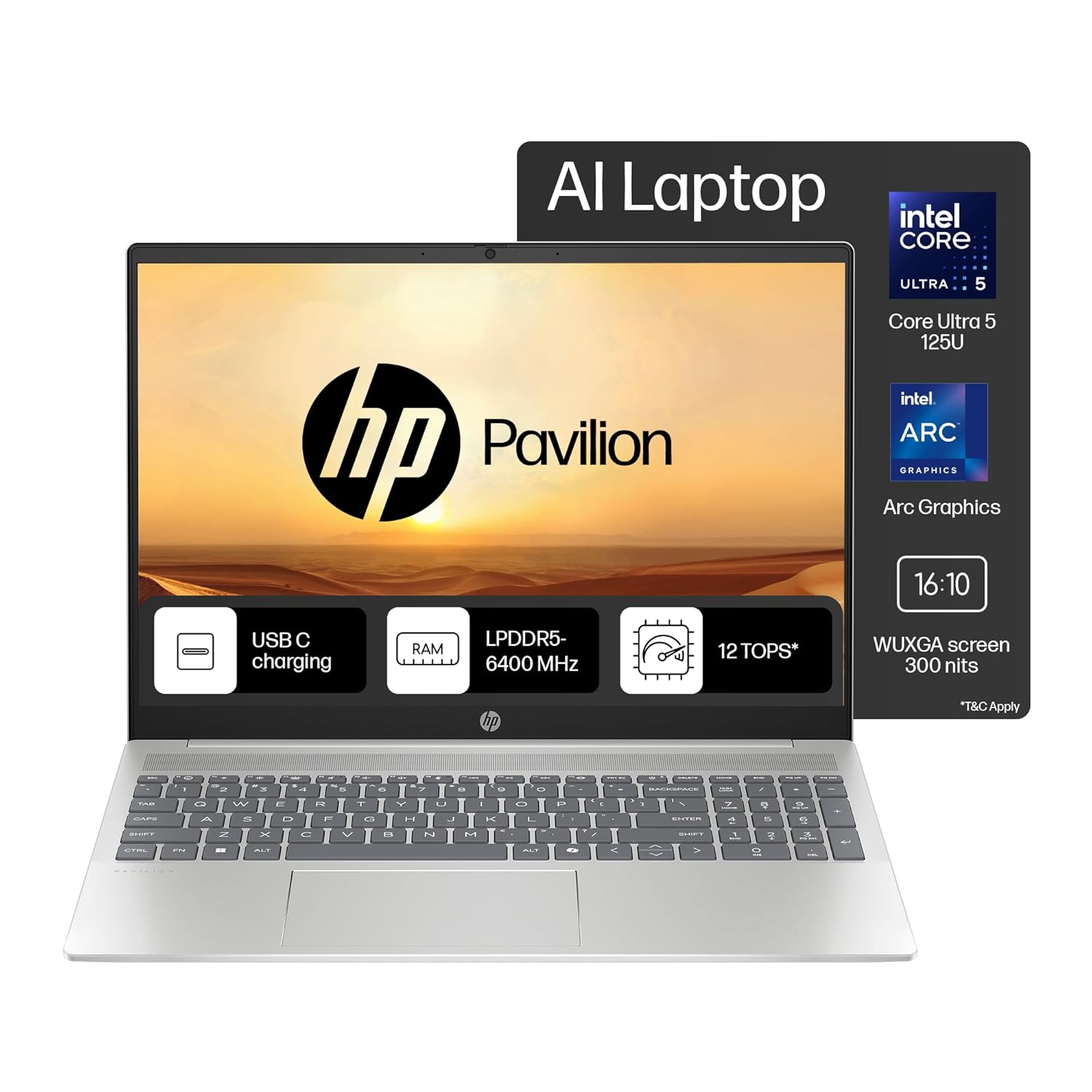 HP PAVILION 16-AF0015TU LAPTOP (INTEL CORE ULTRA 5 125U/ 16GB/ 512GB S