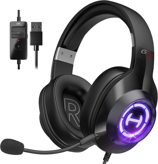 EDIFIER G2 II GAMING HEADSET, SURROUND STEREO SOUND WIRED HEADPHONES B ...