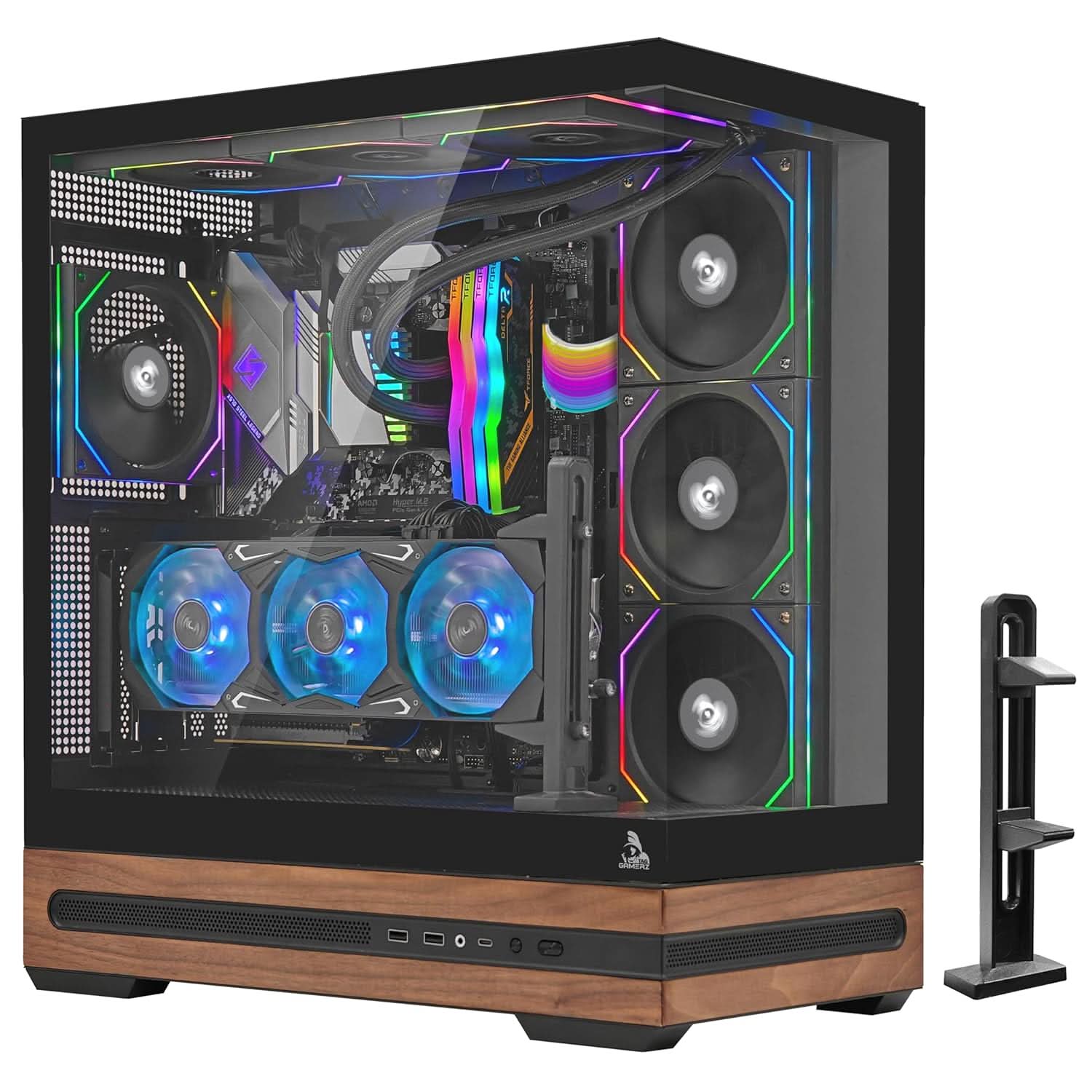TAG GAMERZ STELLAR PRIME MID-TOWER GAMING CABINET BLACK– Vishal Peripherals