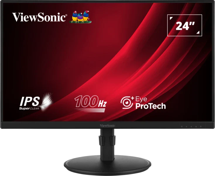 VIEWSONIC VG2408 24" 100HZ 1080P FULL HD IPS PANEL 5MS MONITOR WITH BU