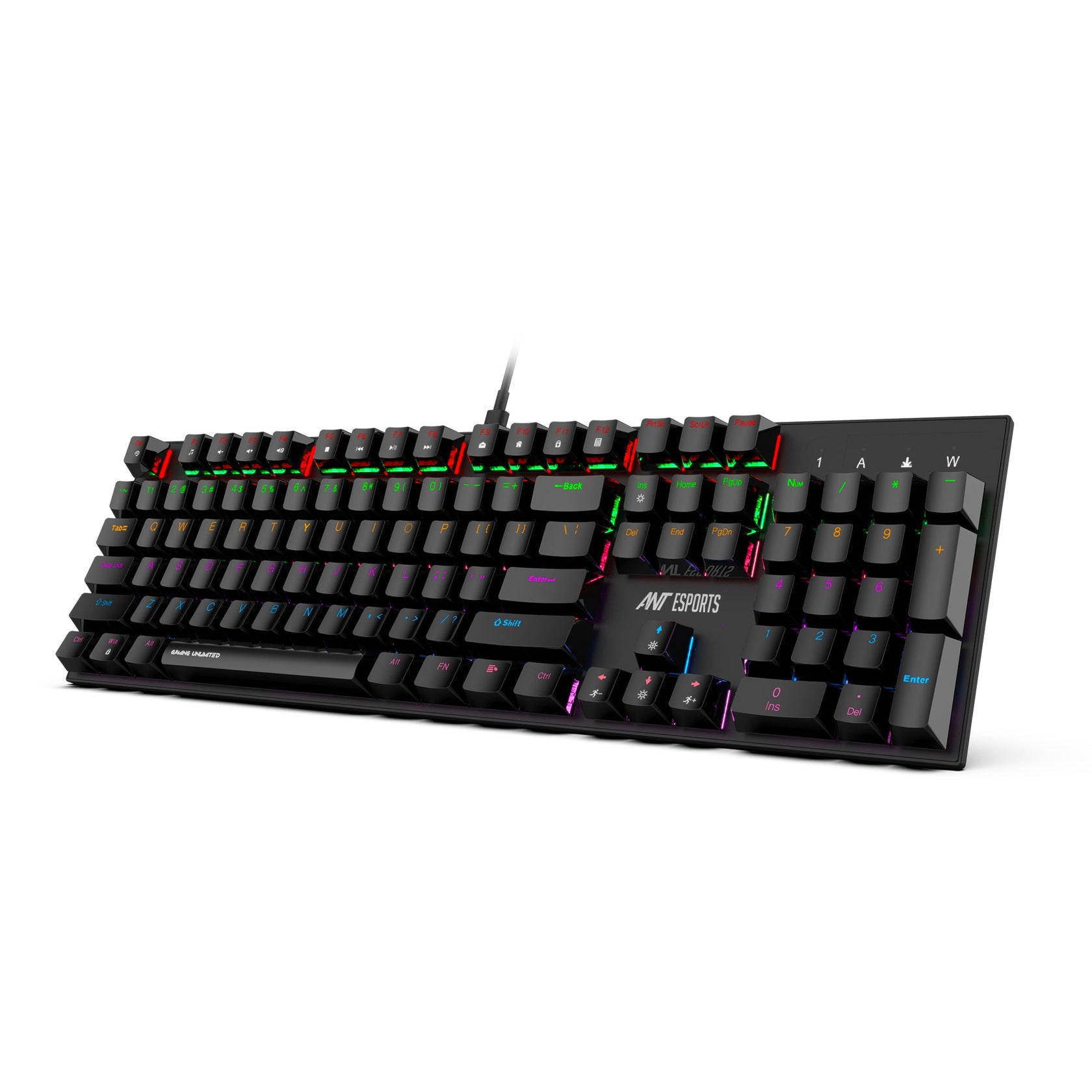 ANT ESPORTS MK3200 V2 MECHANICAL GAMING KEYBOARD MULTICOLOR LED BACKLI ...