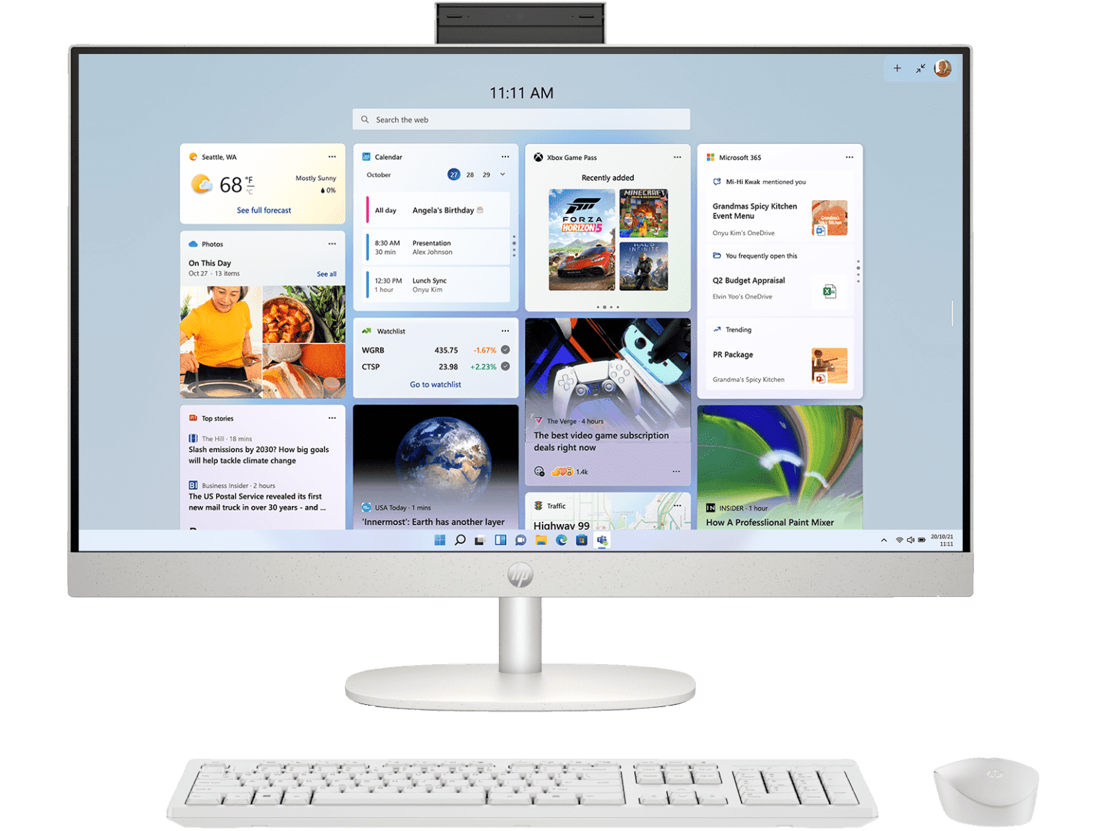 HP AIO 27 13th Gen Intel Core i3-1315U, 8GB, 512GB SSD, Intel UMA Grap