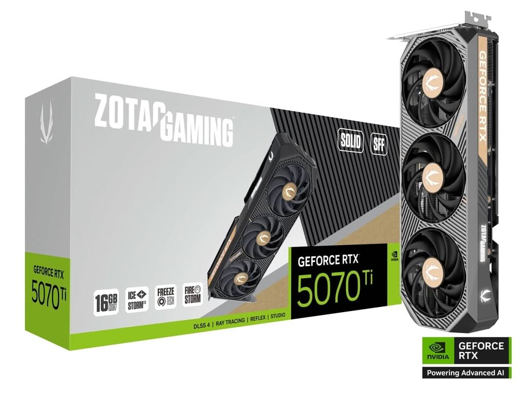Zotac Gaming RTX 5070 Ti Solid SFF 16GB Graphics Card– Vishal Peripherals